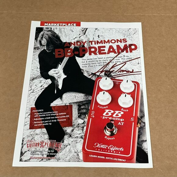 Xotic | Art | Andy Timmons Of Danger Danger Xotic Effect Bbpreamp 28 ...